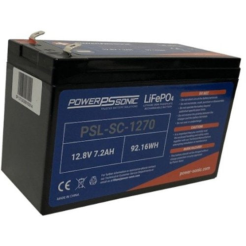 Powersonic PSL-SC-1270 - 12.8V/7.2Ah Deep Cycle Rechargeable Lithium B ...