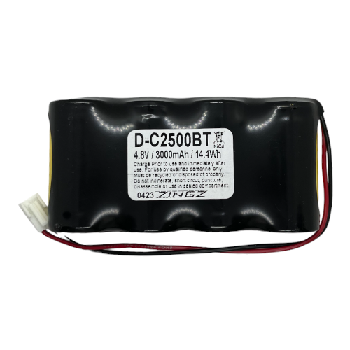 BST D-C2500BT Battery for Emergency Lights, 4.8V/3.0AH Cross to AEL231 ...