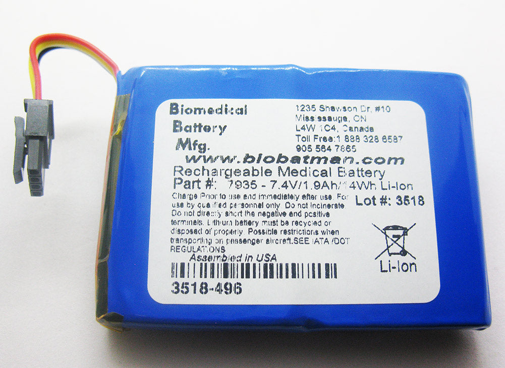 Sigma Spectrum Infusion Pump Battery Replacement for Part S00225 & 550 ...