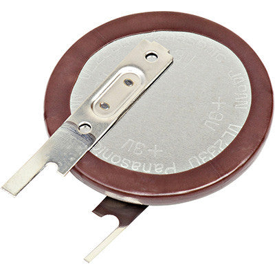 Panasonic VL-2330/VCN Battery, 3V Rechargeable Coin Cell, Vertical Mou ...